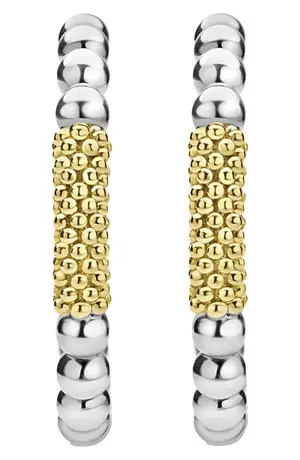 Lagos Caviar Icon Hoop Earrings