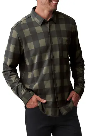 RHONE Hardy Check Flannel Button-up Shirt