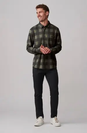 RHONE Hardy Check Flannel Button-up Shirt
