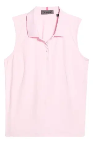 G/fore Sleeveless Stretch Golf Polo Top