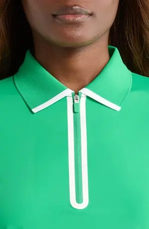 G/fore Stretch Jersey Quarter Zip Polo