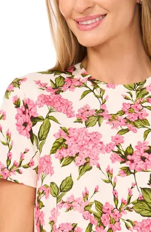Ted Baker London Floral Jersey T-shirt - Pink Drink
