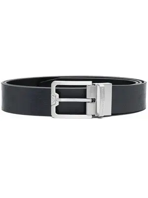 Emporio Armani Leather Belt - Blue