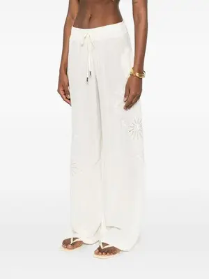 Ermanno Scervino Silk Pajama Trousers - White
