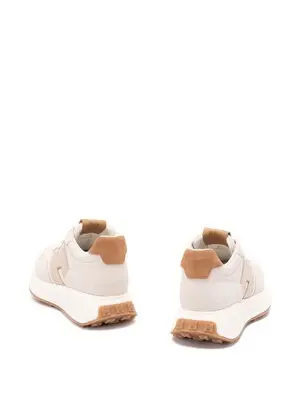 Hogan Leather Sneakers - Beige