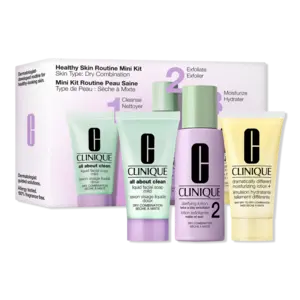 CLINIQUE Healthy Skin Routine: Mini 3-step Skincare Set For Dry Combination Skin - One-color