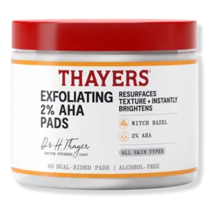THAYERS Exfoliating 2% Aha Pads