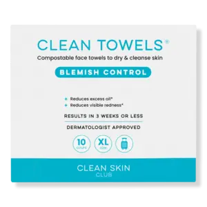 CLEAN SKIN CLUB Clean Towels Blemish Control Disposable Face Towels - One-color