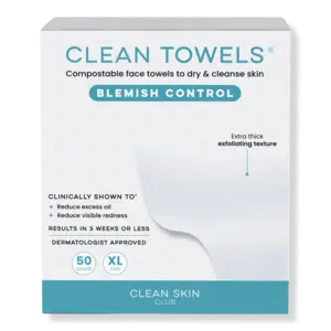CLEAN SKIN CLUB Clean Towels Blemish Control Disposable Face Towels - One-color