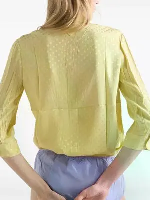 Prada Polka-dot Satin Shirt