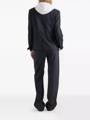 Prada Single-breasted Wool Jacket - Blue