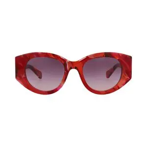 Chloé Round Frame Recycled Acetate Sunglasses - Red