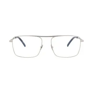 Saint Laurent Square Frame Optical Frames - Silver