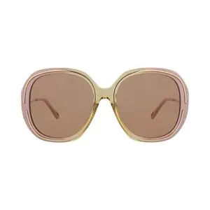 Chloé Round Frame Bio Injection Sunglasses - Pink
