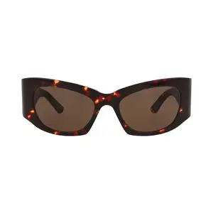 Balenciaga Recycled Acetate Cat Eye Sunglasses - Brown