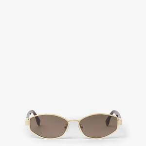 Fendi Oval Baguette Sunglasses - Brown
