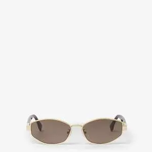 Fendi Oval Baguette Sunglasses - Brown