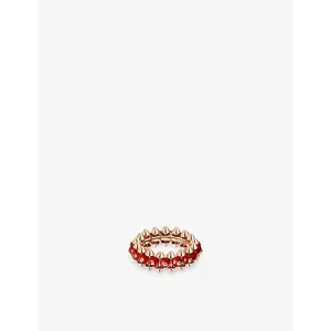 CARTIER Clash De 18ct Rose-gold And Red Dyed Agate Ring - Rose Gold