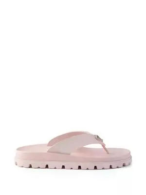 Prada Triangle Flat Sandals - Pink