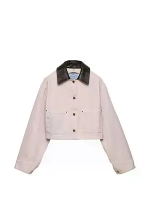 Prada Leather Collar Jacket