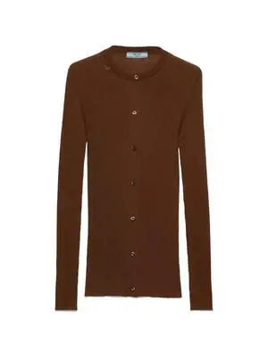 Prada Ribbed Cardigans For Women