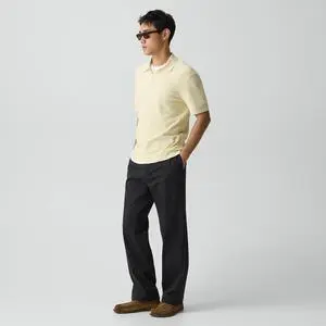 Theory Straight Chino Pant In Moonsoft Cotton - Black