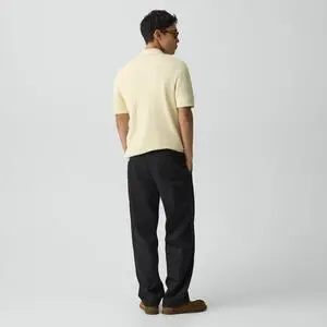 Theory Straight Chino Pant In Moonsoft Cotton - Black