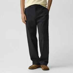 Theory Straight Chino Pant In Moonsoft Cotton - Black