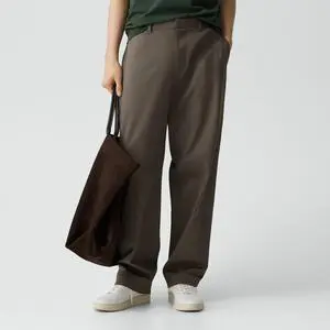Theory Straight Chino Pant In Moonsoft Cotton - Morel