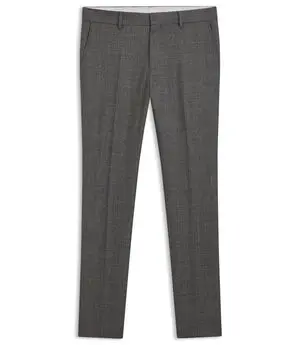 BOSS Formal Trousers In Micro-patterned Virgin Wool