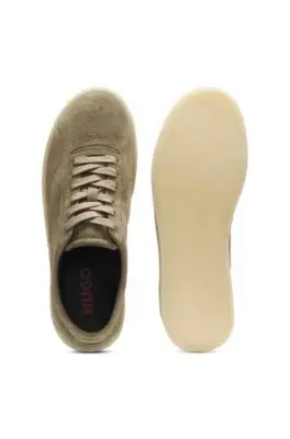 Hugo Suede Derby Shoes - Green
