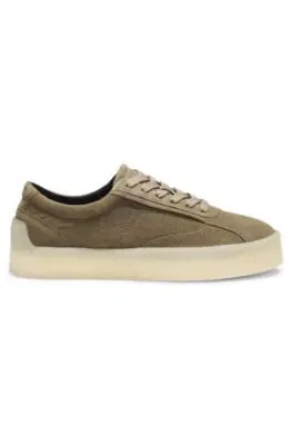 Hugo Suede Derby Shoes - Green