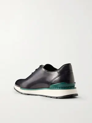 Berluti Fast Track Full-grain Venezia Softy Leather Sneakers - Black