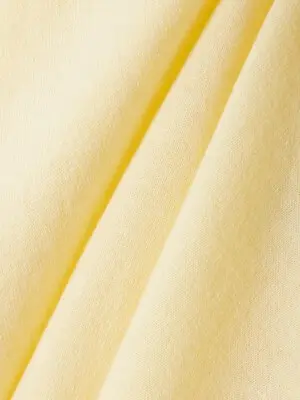 LISA YANG Rubie Cotton And Cashmere-blend T-shirt - Yellow