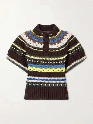 Sacai Striped Sweaters For Women