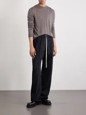 Rick Owens Slim-fit Boiled Cashmere Sweater - Gray