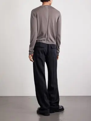 Rick Owens Slim-fit Boiled Cashmere Sweater - Gray