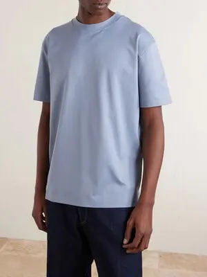 Loro Piana Ray Cotton-jersey T-shirt - Gray