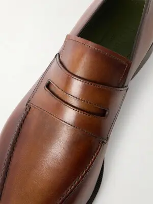 Berluti Andy Demesure Venezia Leather Loafers