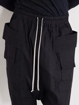 Rick Owens Creatch Pods Straight-leg Cotton Cargo Shorts