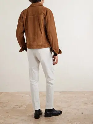 Boglioli Tapered Cotton-blend Trousers - Neutrals