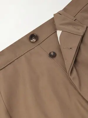 Loro Piana Fuji Cleveland Cotton-gabardine Wide-leg Trousers