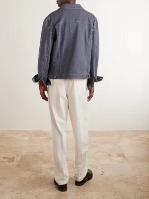 Brunello Cucinelli Straight-leg Pleated Cotton-twill Suit Trousers