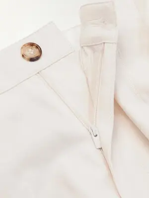 Brunello Cucinelli Straight-leg Pleated Cotton-twill Suit Trousers