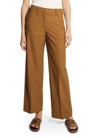 Theory Stretch Wool Wide Leg Pants
