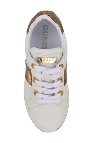 Guess Stew Lace-up Sneakers - White