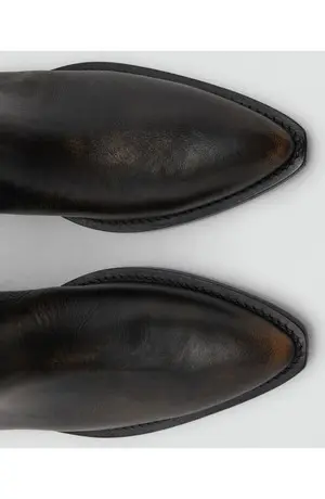 Mango Worn Look Leather Boots