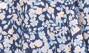 Halogen Ditsy Floral Print Shirtdress - Blue Multi