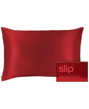 Slip Bowie Pure Silk Queen Pillowcase - Scarlet