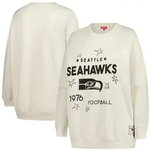 Mitchell & Ness Seattle Seahawks Shooting Star Sweatshirt - Cream